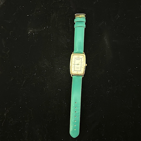 Accessories | Embassy Vintage Watch Blue Green Band In New Condition ...